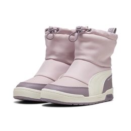 Sneaker Puma "Multiflex 2 Boot Sneakers Kinder", Kinder, Gr. 32, mauve mist warm weiß plum jam pink lila, Obermaterial: Textil, Synthetik; Futter: Textil; Innensohle: Textil; Laufsohle: Gummi, Schuhe