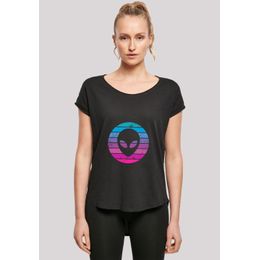T-Shirt F4NT4STIC "Alien Kopf", Damen, Gr. L, schwarz, Obermaterial: 100% Baumwolle, regular fit, Rundhals, ohne B&uuml;ndchen, Shirts T-Shirt, Premium Qualit&auml;t