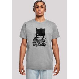 T-Shirt F4NT4STIC "DC Comics Batman Always Be Yourself", Damen, Gr. 3XL, grau (erdgrau), Obermaterial: 100% Baumwolle, regular fit, Rundhals, ohne B&uuml;ndchen, Shirts T-Shirt, Print