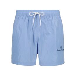 Badeshorts Sergio Tacchini "GUACETO SWIMSHORT Herren", Herren, Gr. M, EURO-Gr&ouml;&szlig;en, blau (blau bell, ensigne blau), Polyester, Badehosen Badeshorts, Badehose Herren, Badeshorts, Strandhose, Swimwear, Beachwear, Sale