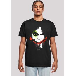 T-Shirt F4NT4STIC "DC Comics Batman Arkham City Joker", Herren, Gr. L, schwarz, Obermaterial: 100% Baumwolle, regular fit, Rundhals, ohne Bündchen, Shirts, Print