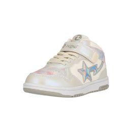 Sneaker ZIGZAG "Hentia", M&auml;dchen, Gr. 28, silber (silberfarben), Polyurethane, Schuhe Sneaker, mit einfachem Verschluss und angesagtem Design