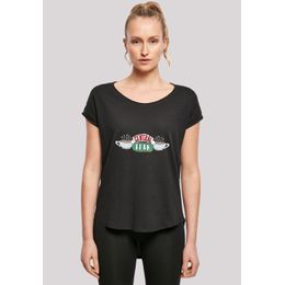 T-Shirt F4NT4STIC "Friends Central Perk Sketch'", Damen, Gr. XS, schwarz, Obermaterial: 100% Baumwolle, regular fit, Rundhals, ohne B&uuml;ndchen, Shirts T-Shirt, Print