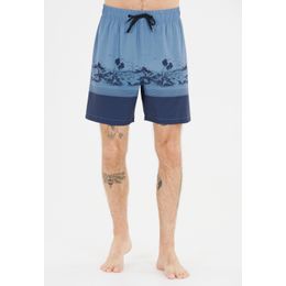 Badeshorts CRUZ "Hector", Herren, Gr. M, US-Gr&ouml;&szlig;en, blau, Elasthan, Polyester, bedruckt, mehrfarbig, Badehosen Badeshorts, aus atmungsaktivem Material mit l&auml;ssigem Print