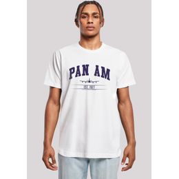 F4NT4STIC Herren T-Shirt "Pan Am College Est 1927"weiß, Gr. XS, Obermaterial: 100% Baumwolle, Shirts, Premium Qualität