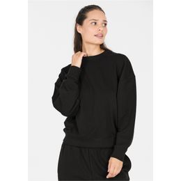ENDURANCE ATHLECIA Sweatshirt ATHLECIA "Crecy", Damen, Gr. 34, schwarz, 50% Baumwolle, 48% Polyester, 2% Elasthan, unifarben, normal, Rundhals, Sweatshirts, aus super weichem Material
