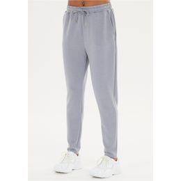 ENDURANCE ATHLECIA Sweathose ATHLECIA "Jacey", Damen, Gr. 46, EURO-Gr&ouml;&szlig;en, blau (hellblau), 51% Polyester, 44% Modal, 5% Elasthan, unifarben, lang, Hosen Sweathose, aus weichem Modalmix