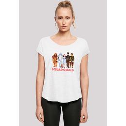 T-Shirt F4NT4STIC "Wizard of Oz Squad Goals", Damen, Gr. S, wei&szlig;, Obermaterial: 100% Baumwolle, regular fit, Rundhals, ohne B&uuml;ndchen, Shirts T-Shirt, Print
