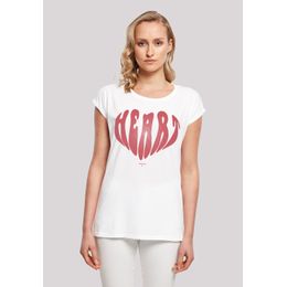 T-Shirt F4NT4STIC "Valentinstag Herz Rot", Damen, Gr. 4XL, wei&szlig;, Obermaterial: 100% Baumwolle, regular fit, Rundhals, ohne B&uuml;ndchen, Shirts T-Shirt, Print