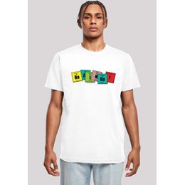 T-Shirt F4NT4STIC "Big Bang Theory Bazinga", Herren, Gr. XXL, wei&szlig;, Obermaterial: 100% Baumwolle, regular fit, Rundhals, ohne B&uuml;ndchen, Shirts T-Shirt, Herren,Premium Merch,Regular-Fit,Basic,Bedruckt