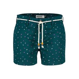 alife and kickin Shorts ALIFE & KICKIN "Damen JuleAK B", Damen, Gr. XS, Normalgrößen, grün (tidal teal), 98% Baumwolle, 2% Elasthan, Hosen