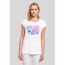 T-Shirt F4NT4STIC "Sex Education Sex Kid Blend", Damen, Gr. 4XL, wei&szlig;, Obermaterial: 100% Baumwolle, regular fit, Rundhals, ohne B&uuml;ndchen, Shirts T-Shirt, Premium Qualit&auml;t