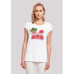 T-Shirt F4NT4STIC "Sex Education Moordale M Collage", Damen, Gr. 4XL, weiß, Obermaterial: 100% Baumwolle, regular fit, Rundhals, ohne Bündchen, Shirts T-Shirt, Premium Qualität