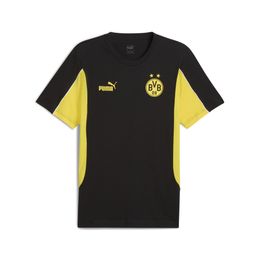 T-Shirt Puma "Borussia Dortmund ftblARCHIVE T-Shirt Herren", Herren, Gr. M, gelb (schwarz faster gelb), Obermaterial: 100% Baumwolle, regular fit, Rundhals, Shirts