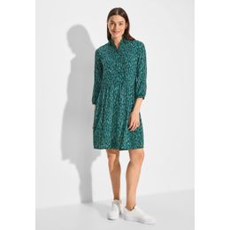 Sommerkleid Cecil, Damen, Gr. XXL (46), US-Gr&ouml;&szlig;en, gr&uuml;n (fir gr&uuml;n), Stoff, 100% Viskose, bedruckt, gerade kniefrei, V-Ausschnitt, B&uuml;ndchen, Kleider Sommerkleid, mit Knopfleiste