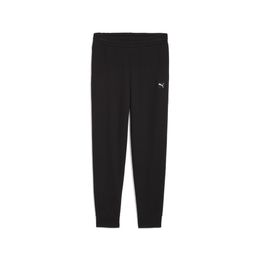 Sporthose Puma "Essentials Elevated Jogginghose Damen", Damen, Gr. L, Normalgrößen, schwarz, 100% Baumwolle, unifarben, regular fit, Hosen