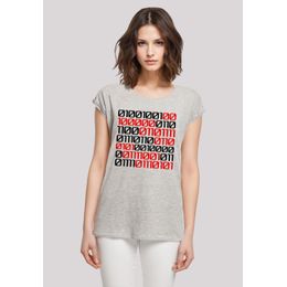 T-Shirt F4NT4STIC "I love you Binary Code Valentinstag", Damen, Gr. 4XL, grau (erdgrau), Obermaterial: 100% Baumwolle, regular fit, Rundhals, ohne B&uuml;ndchen, Shirts T-Shirt, Premium Qualit&auml;t