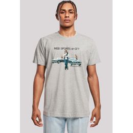 T-Shirt F4NT4STIC "British Motor Heritage MG MGB Or GT Promo Ad", Herren, Gr. 5XL, erdgrau, Obermaterial: 100% Baumwolle, regular fit, Rundhals, ohne B&uuml;ndchen, Shirts T-Shirt, Premium Qualit&auml;t