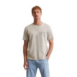 Marc O'Polo T-Shirt MARC O'POLO "aus reiner Bio-Baumwolle", Herren, Gr. XL, grau (dapple gray), Obermaterial: 100% Baumwolle, unifarben, Basic, regular fit, Rundhals, Shirts