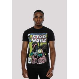 T-Shirt F4NT4STIC "Star Wars Boba Fett Comic", Herren, Gr. L, schwarz, Obermaterial: 100% Baumwolle, regular fit, Rundhals, ohne Bündchen, Shirts, Print