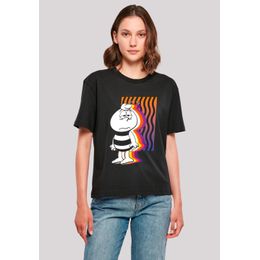 T-Shirt F4NT4STIC "Die Biene Maja Willi Waves Heroes of Childhood", Damen, Gr. L, schwarz, Obermaterial: 100% Baumwolle, oversize, Rundhals, ohne Bündchen, Shirts, Nostalgie, Retro, Heroes of Childhood