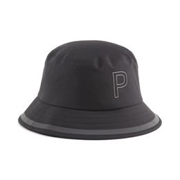 Fischerhut Puma "DRYLBL Storm Golf-Anglerhut Herren", Damen, Gr. S/M, schwarz, Obermaterial: 8% Elasthan, 92% Polyester; Futter: 100% Polyester; Unter Schirm: 92% Polyester, 8% Elasthan, H&uuml;te