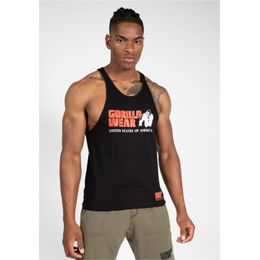 Funktionsshirt GORILLA WEAR, Herren, Gr. XXL, schwarz, 100% Baumwolle, bedruckt, normal, Rundhals, Shirts Funktionsshirt, mit gro&szlig;em Marken-Frontprint