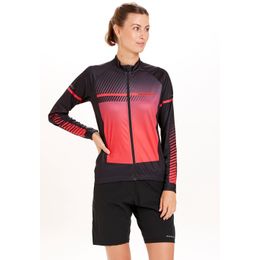 Radtrikot Endurance "Jill", Damen, Gr. 36, pink (pink, schwarz), 100% Polyester, mehrfarbig, normal, Rundhals, Trikots, mit reflektierenden Elementen
