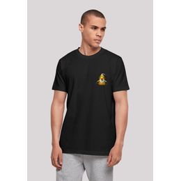 T-Shirt F4NT4STIC "Rubber Duck Wizard TEE UNISEX", Herren, Gr. L, schwarz, Obermaterial: 100% Baumwolle, regular fit, Rundhals, ohne Bündchen, Shirts, Print