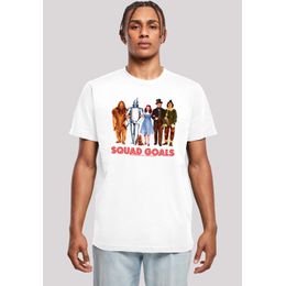 T-Shirt F4NT4STIC "Disney Wizard of Oz Squad Goals", Damen, Gr. S, wei&szlig;, Obermaterial: 100% Baumwolle, regular fit, Rundhals, ohne B&uuml;ndchen, Shirts T-Shirt, Herren,Premium Merch,Regular-Fit,Basic,Bedruckt