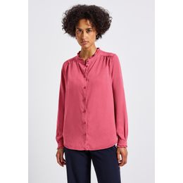 Street One Damen Langarmblusealmond coral, Gr. 46, unifarben, Stoff, 100% Lyocell, Blusen, Feel Good Fit