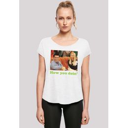 T-Shirt F4NT4STIC "'FRIENDS TV Serie How You Doin'", Damen, Gr. M, weiß, Obermaterial: 100% Baumwolle, regular fit, Rundhals, ohne Bündchen, Shirts, Print