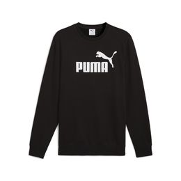 Sweatshirt Puma "Essentials No. 1 Logo Crewneck Herren", Gr. L, schwarz, Obermaterial: 34% Polyester, 66% Baumwolle; Rippe: 97% Baumwolle, 3% Elasthan, normal, Rundhals, Sweatshirts