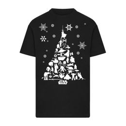 F4NT4STIC Herren T-Shirt "Star Wars Weihnachten Tree"schwarz, Gr. S, Obermaterial: 100% Baumwolle, Shirts, Premium Qualität