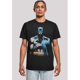T-Shirt F4NT4STIC "Batman Close Up", Herren, Gr. L, schwarz, Obermaterial: 100% Baumwolle, regular fit, Rundhals, ohne Bündchen, Shirts, Herren,Premium Merch,Regular-Fit,Basic,Bedruckt