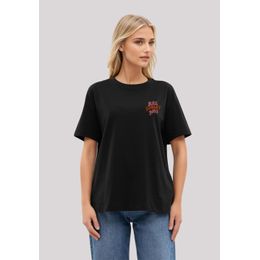 T-Shirt F4NT4STIC "Girls support Girls Stickerei", Damen, Gr. S, schwarz, Obermaterial: 100% Baumwolle, oversize, Rundhals, ohne B&uuml;ndchen, Shirts T-Shirt, Premium Qualit&auml;t