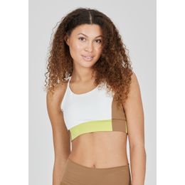 ENDURANCE ATHLECIA Sport-BH ATHLECIA "Sukey", Damen, Gr. L, wei&szlig;, 75% Polyester, 25% Elasthan, mehrfarbig, BHs Sport-BH, mit feuchtigkeitsregulierender Funktion