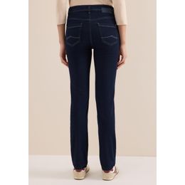 Slim-fit-Jeans Cecil, Damen, Gr. 29, Länge 34, rinsed wash, Jeans, 69% Baumwolle, 29% Polyester, 2% Elasthan, unifarben, lang, Jeans, High Waist