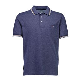Poloshirt Bison "Bison Poloshirt", Herren, Gr. 4XL, blau 625, Obermaterial: 50% Baumwolle, 50% Polyester, lässig geschnitten, Rundhals, Shirts