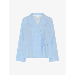 Pyjama CCDK COPENHAGEN "CCDK Copenhagen sleep shirt Nanny", Damen, Gr. XL, windsurfer check, Obermaterial: 70% Viskose, 30% Baumwolle, Homewear-Sets Pyjama