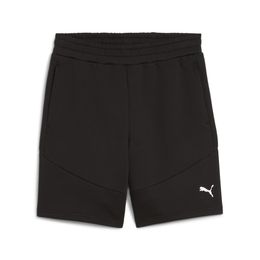 Sporthose Puma "Evostripe Shorts Herren", Damen, Gr. L, Normalgrößen, schwarz, Obermaterial: 23% Polyester, 77% Baumwolle; Taschenfutter: 100% Baumwolle; Einsatz: 20% Polyester, 80% Baumwolle, unifarben, regular fit, Hosen