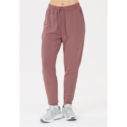 ENDURANCE ATHLECIA Sweathose ATHLECIA "Jacey", Damen, Gr. 34, EURO-Größen, rot, 51% Polyester, 44% Modal, 5% Elasthan, unifarben, lang, Hosen, aus weichem Modalmix