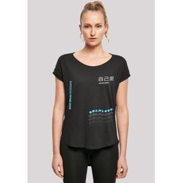 T-Shirt F4NT4STIC "Self Love LONG TEE", Damen, Gr. L, schwarz, Obermaterial: 100% Baumwolle, regular fit, Rundhals, ohne B&uuml;ndchen, Shirts T-Shirt, Print