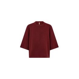 Strickpullover soyaconcept "Soya Concept Sweater SC_ORLEAN", Damen, Gr. M, 94177 chili pepper melange, Obermaterial: 74% Polyacryl, 24% Polyester, 2% Elasthan, Pullover Strickpullover