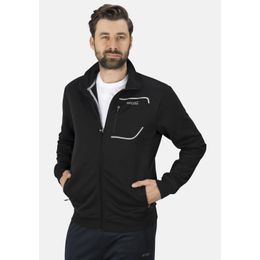 Sweatjacke Stooker Men "Sweatjacke Sportjacke SYDNEY mit Stehkragen", Herren, Gr. L, schwarz, 55% Polyester, 45% Baumwolle, regular fit, Sweatjacken, Sportjacke Stehkragen Regular Fit für Herren