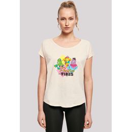 T-Shirt F4NT4STIC "Care Bears Good Luck Bear Positive Vibes", Damen, Gr. L, sandwei&szlig;, Obermaterial: 100% Baumwolle, regular fit, Rundhals, ohne B&uuml;ndchen, Shirts T-Shirt, Premium Qualit&auml;t