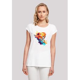T-Shirt F4NT4STIC "Basketball Sport Player SHORT SLEEVE", Damen, Gr. 4XL, wei&szlig;, Obermaterial: 100% Baumwolle, regular fit, Rundhals, ohne B&uuml;ndchen, Shirts T-Shirt, Print