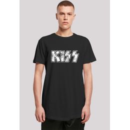 T-Shirt F4NT4STIC "Kiss Rock Band Vintage Logo", Herren, Gr. M, schwarz, Obermaterial: 100% Baumwolle, regular fit, Rundhals, ohne Bündchen, Shirts, Premium Qualität, Musik, By Rock Off