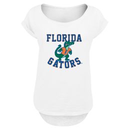 T-Shirt F4NT4STIC "University Of Florida Gators", Damen, Gr. S, wei&szlig;, Obermaterial: 100% Baumwolle, regular fit, Rundhals, ohne B&uuml;ndchen, Shirts T-Shirt, Official Merch