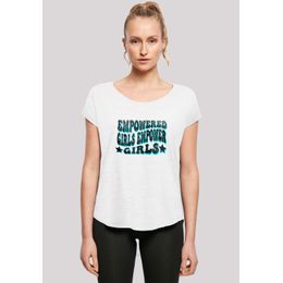 F4NT4STIC Damen T-Shirt "Internationaler Frauentag Empowered Girls Power"wei&szlig;, Gr. S, Obermaterial: 100% Baumwolle, Shirts, Premium Qualit&auml;t